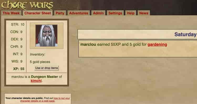 Do boring housework with Chore Wars | Gamify List