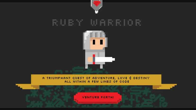Learn how to code in ruby with Ruby Warrior | Gamify List