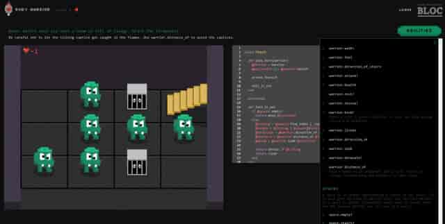 Learn how to code in ruby with Ruby Warrior | Gamify List